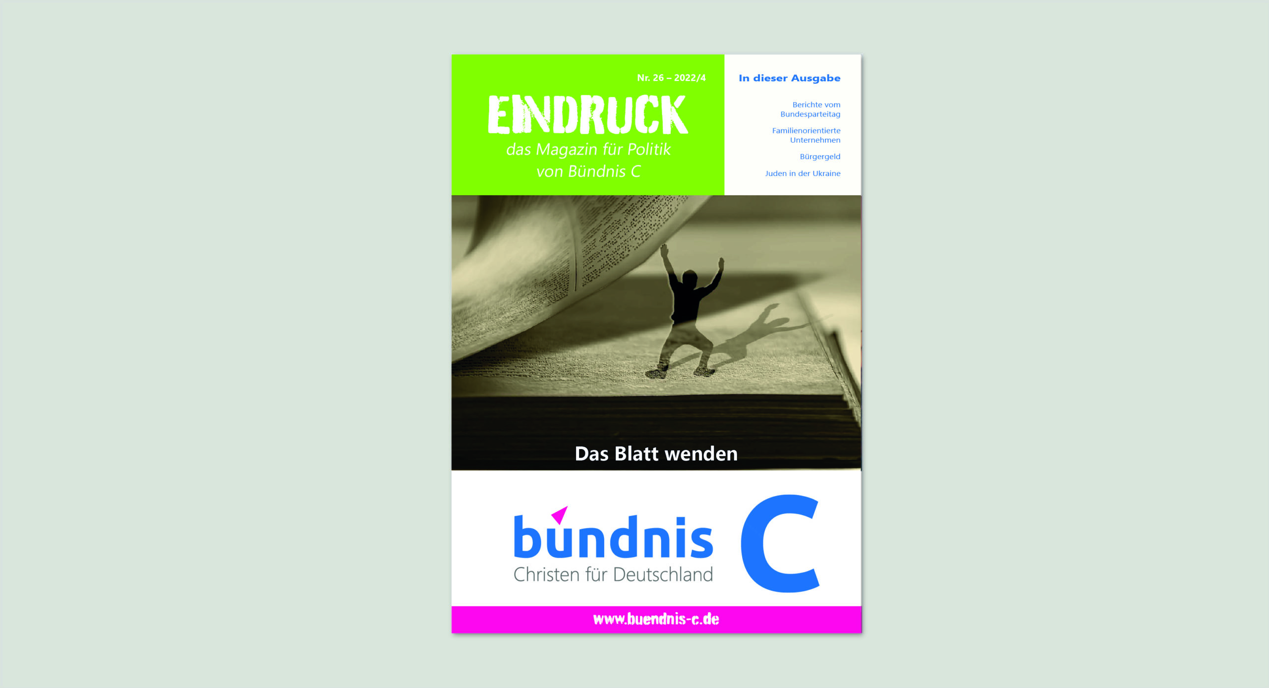 EINDRUCK Magazin Nr. 26 ist erschienen - Bündnis C