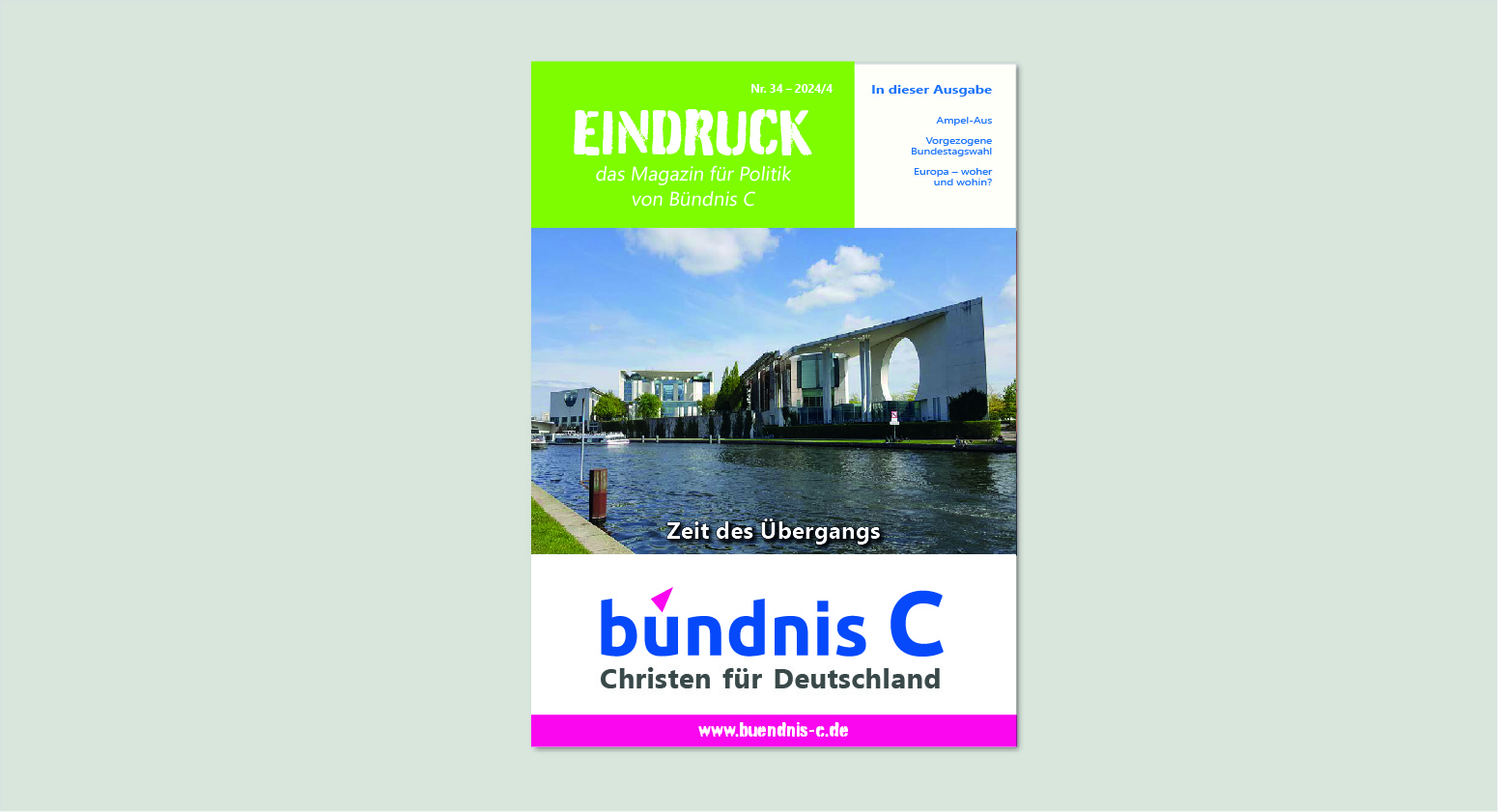 EINDRUCK Magazin Nr. 34 ist erschienen - Bündnis C
